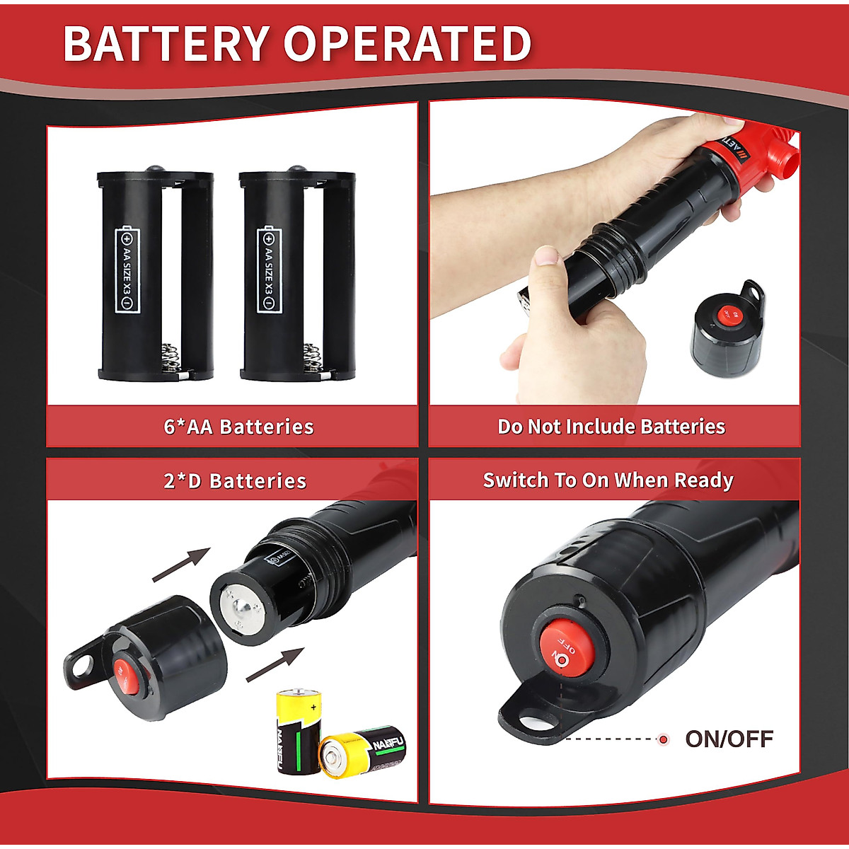 Portable Power Battery Pump, Water&Fuel Transfer Pump Up to 2.2 GPM, Battery Operated Siphon Liquid Extractor, 35.4 in Hose for Gasoline Diesel Oil Fish Tank