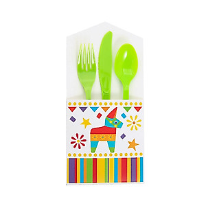 Fun Express Fiesta Cutlery Holders – 50 Pieces