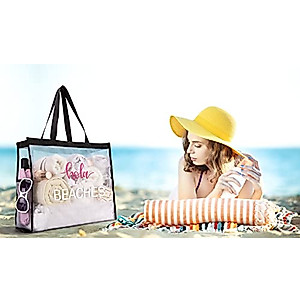 Montana West Large Beach Bag Pool Bag Women's Tote Family Trip Essentials Toy Bag Waterproof Shoulder Purse for Women Mesh Grocery Bag MWC-133GY