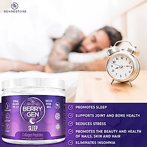 Berry Gen Sleep (3) | Natural Sleep Aid Supplement | Grass-Fed Collagen Peptides Type 1 & 3 | Non-GMO, Gluten Free | 205.5 Grams. (2)
