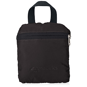Amazon Basics Lightweight Packable Hiking Travel Day Pack Backpack - 17.5 x 17.5 x 11.5 Inches, 25 Liter, Black