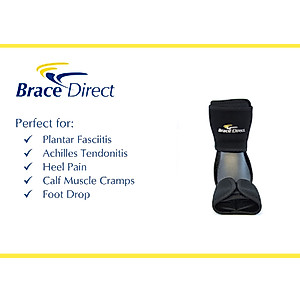 Brace Direct Night Splint (L/XL) + Plantar Fasciitis Day Air Wrap- for Plantar Fasciitis Relief, Arch Support, Heel Foot Pain, Achilles Tendonitis