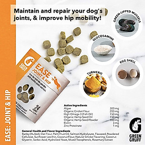 Green Gruff Dog Probiotics & Digestive Enzymes and Hip & Joint Supplement Bundle - Organic Dog Immune Supplement – Dog Arthritis Supplement - Joint Mobility, Arthritis Relief for Dogs - Made in USA