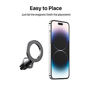 andobil for Magsafe Car Mount [Strongest Magnet, Easy Installation] All Metal Magnetic Cell Phone Holder Car, 360° Air Vent Car Phone Mount, Fits for iPhone 15 14 13 12 Pro Max Samsung S24 S23 Ultra