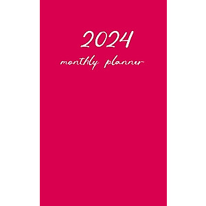 2024 Monthly Planner: Small 1 Year Calendar Schedule Organizer Start January 2024 to December 2024 with Holidays|Includes Place for Contacts, Notes, Important Dates, and Passwords