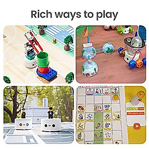 Matatalab Pro Set Coding Robot for Kids Ages 4+, STEM Educational Toy for Kids, Entry-Level Programming DIY Mechanical Building Blocks Robot, Learn to Code with Game