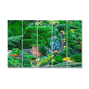 Butchart Gardens Canada Canvas Print 5 Panels / 36x24 inches