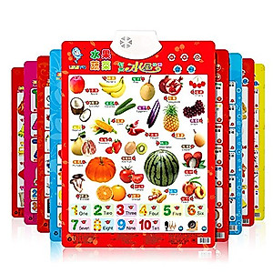 Wall Chart,NACOLA Baby Early Education Audio Digital Learning Chart Preschool Toy, Sound Toys for Kids-Pinyin
