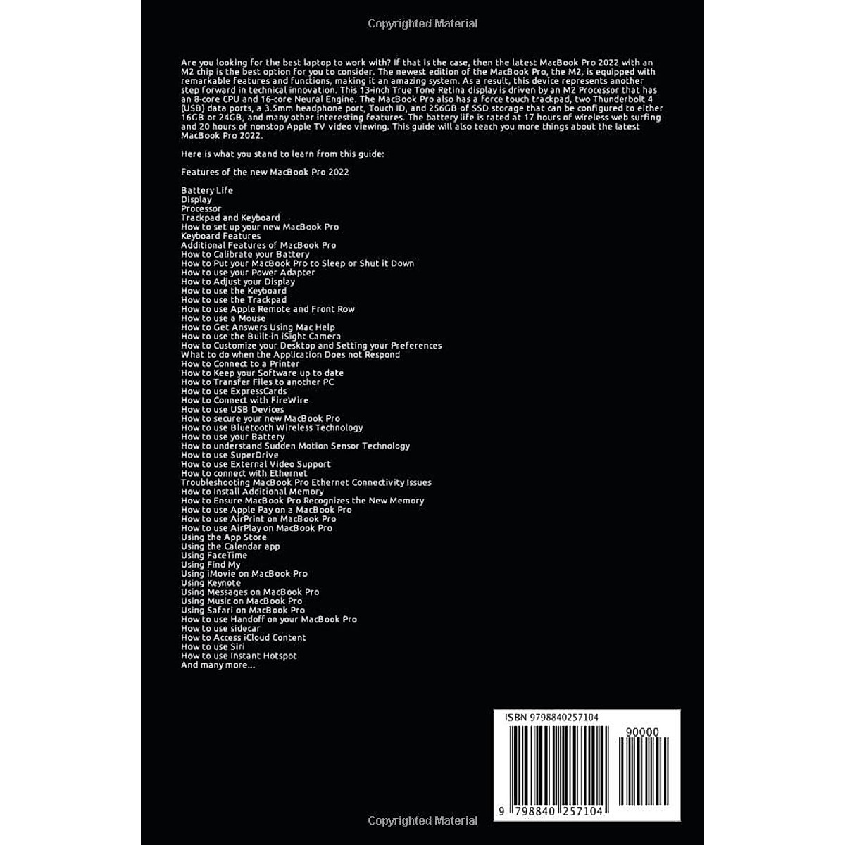 MacBook Pro 2022 User Guide: A Complete User Manual for Beginners and Experts with Useful Setup Tips & Tricks for the New Apple MacBook Pro 2022 with an M2 chip (Large Print Edition)