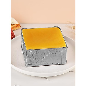 Guowall Stainless Steel Cake Square Mold, Adjustable Mousse Ring Rectangle Shaped Mousse Cake Cutter, Extensible Baking Mold Pastry DIY Baking Tool (10-18cm)