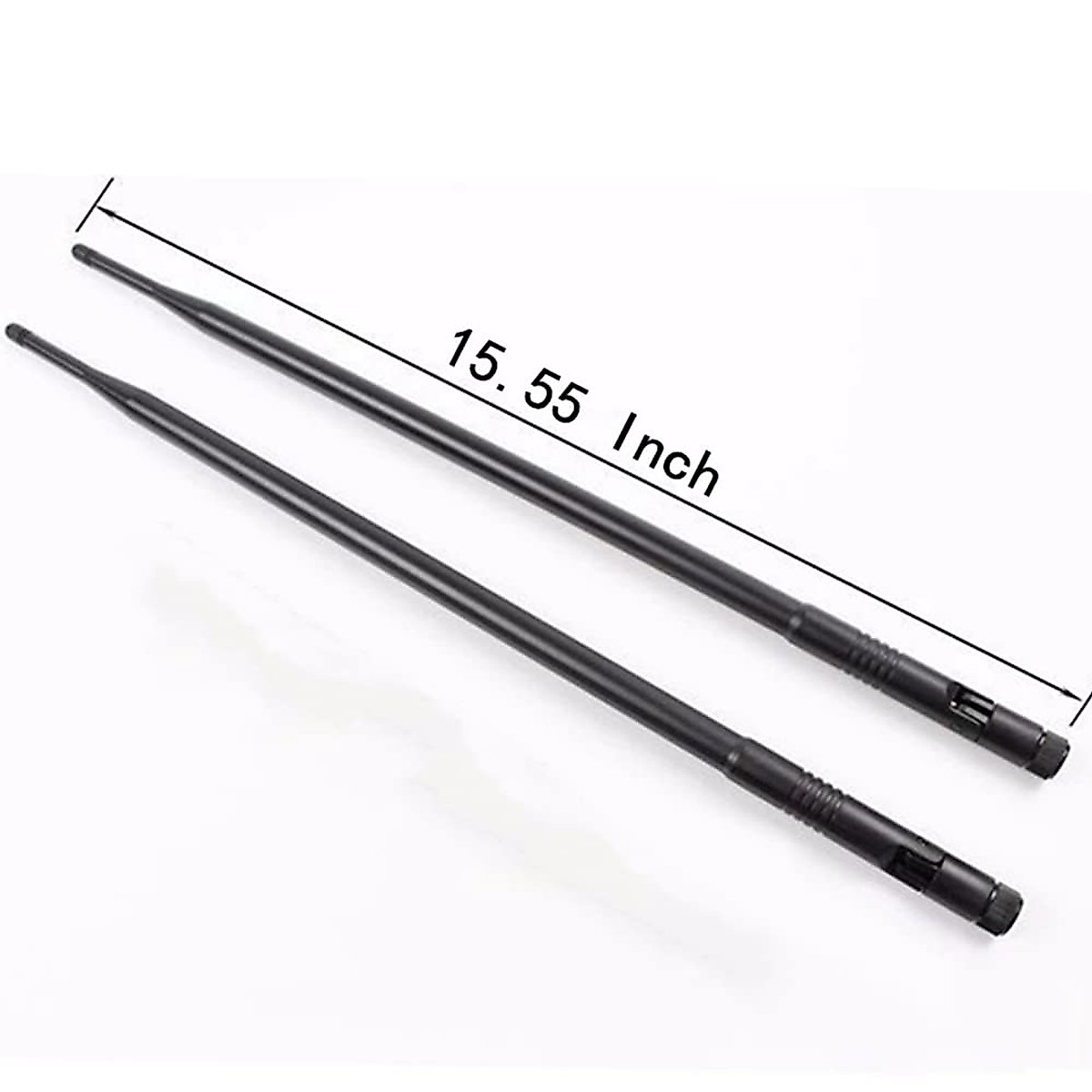 1.3ft 2X 10dBi WiFi Bluetooth Antenna Dual Band Omni Directional Antenna 2.4Ghz/5Ghz RP-SMA Male Long Range for Wireless Wi-Fi Router Network Devices PC Camera WiFi 6 Adapter Desktop PC USB Adapter