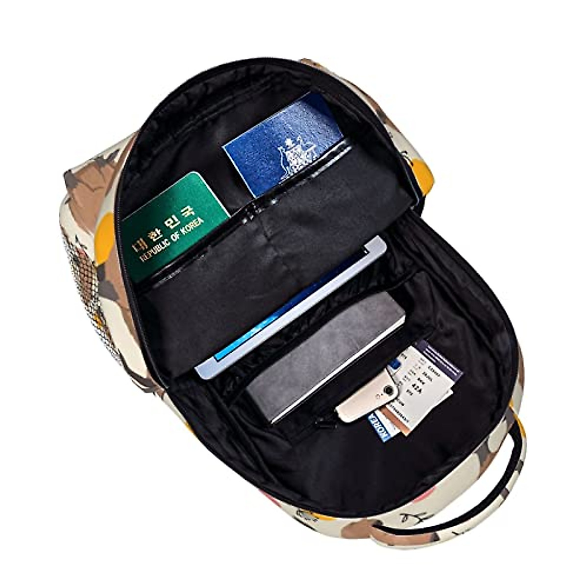 Personalized Funny Capybara Backpack for School Custom Name Boys Girls Schoolbag