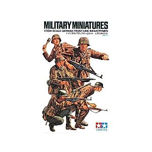 TAMIYA 1/35 German Front Line Infantry TAM35196 Plastic Accys Figure Sets