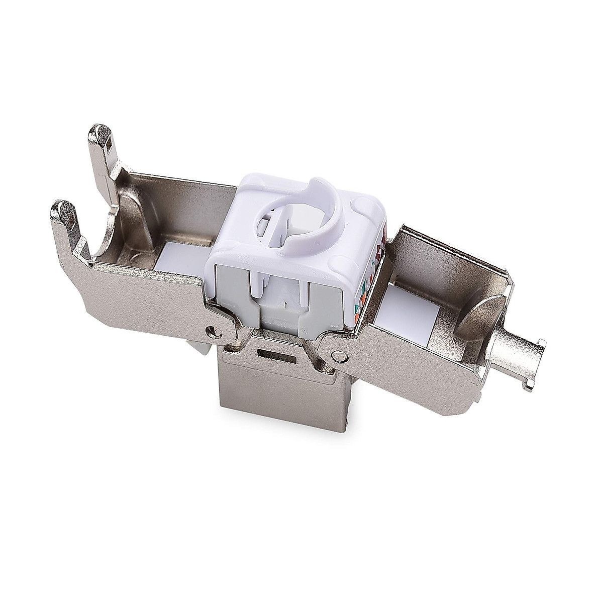 Cable Matters UL Listed 10Gbps 6-Pack RJ45 Shielded Cat6A / Cat6 Keystone Jack with Integrated Shutter