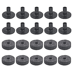 20Pcs Yootones Cymbal Stand Felt Washer & Plastic Drum Cymbal Stand Sleeves Drum Accessories