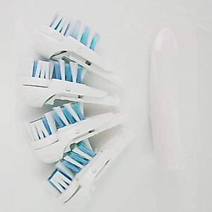 Sensitive Replacement Electric Replacement Toothbrush Heads (4 Count), Dual Clean Rotating Sets Compatible with Braun Oral B Cross Action Power