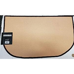 THE RAISE Kitchen Rug, Kitchen Mat, Printed Nylon Rug (nonskid) 18"x30" 4 Wine Bottles & 2 Glasses,D Shape