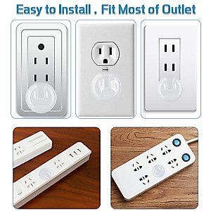 Outlet Plug Covers, Kmeivol 36 Pack Baby Proof Outlet Covers, Durable & Steady Baby Proofing Outlet Covers, Reassured Electrical Outlet Cover Plates, White Insulated Plastic Outlet Cover