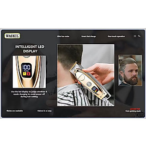 HPLRZXI Hair Clippers ,Professional Cordless Hair Cutting Kit Beard Trimmer Barbers Men Women Kids Clippers Set Rechargeable Grooming Kit.