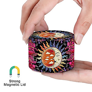 VRUPINZE 2.5 Inch Boho Grinder, Large Spice Grinder for Kitchen（The Sleeping Moon Pattern）
