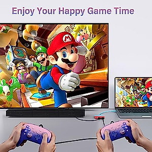 Battony USB C to HDMI Adapter for Nintendo Switch/Switch OLED/MacBook Pro Air/iPad Pro/Android Phone, USBC to 4K HDMI Output Multiport Converter Adaptor for Switch Dock Replacement