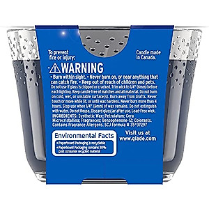 Glade Candle, Fragrance Candle Infused with Essential Oils, Air Freshener Candle, 3-Wick Candle (Fall Night Long)