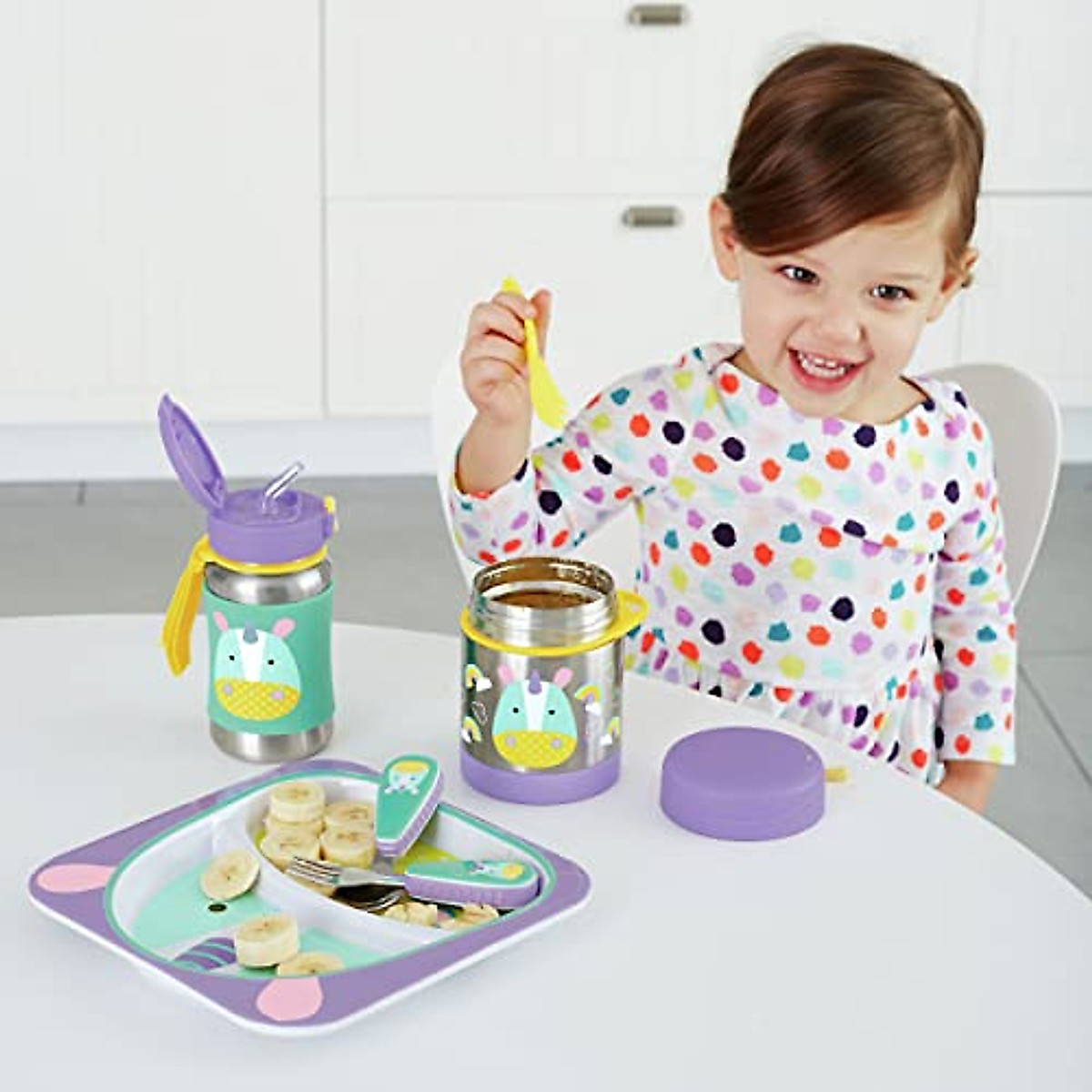 Skip Hop Insulated Baby Food Jar, Zoo, Unicorn