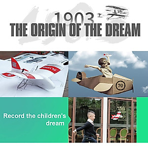 GoolRC KF606 RC Plane, 2.4Ghz Remote Control Airplane, EPP Foam Fixed Wing Plane, RTF Ready to Fly Gliding Aircraft Model Toys with 3 Battery for Beginner