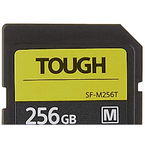 Sony TOUGH-M series SDXC UHS-II Card 256GB, V60, CL10, U3, Max R277MB/S, W150MB/S (SF-M256T/T1), Black