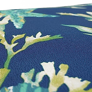 Pillow Perfect Outdoor/Indoor Daytrip Pacific Tufted Bench/Swing Cushion, 44" x 18.5", Blue