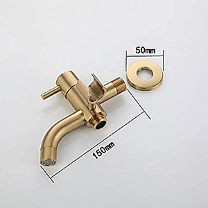 BINCAVIDOU Bidet Spray Set Brass Hot and Cold Water Bidet Bathroom Hand Shower Bidet Toilet Sprayer Hygienic Shower Wall Mounted Bidet Tap Set,C