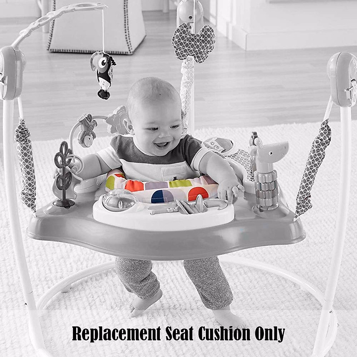 Replacement Pad for Fisher-Price Jumperoo - FVC13 ~ Color Climbers Print ~ Replacement Seat Cushion