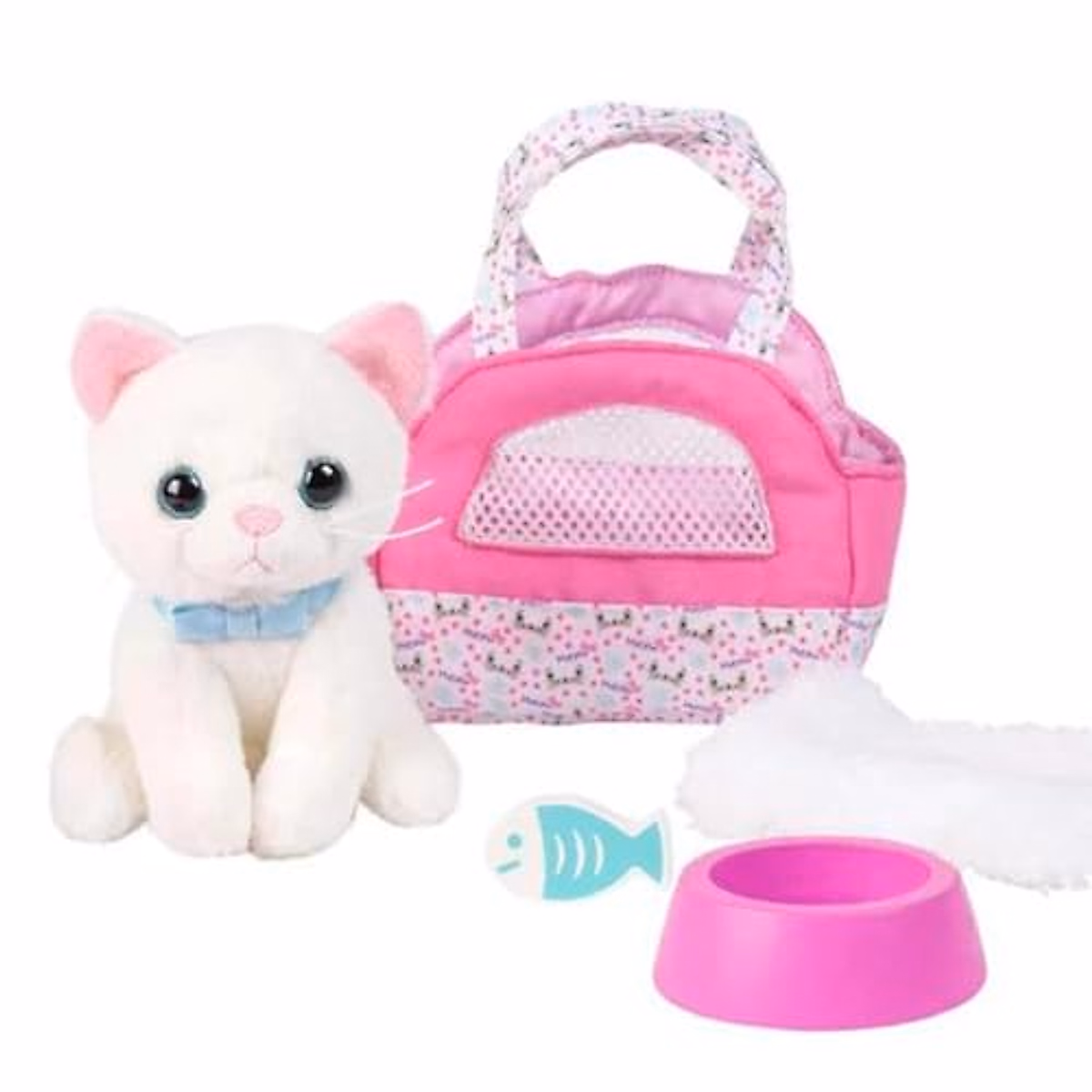 Adora Amazon Exclusive Amazing Pets - Soft and Cuddly Plush Pet for Amazing Girls Collection, Doll Accessory Set, Birthday Gift For Ages 6+ - Luna the White Kitty
