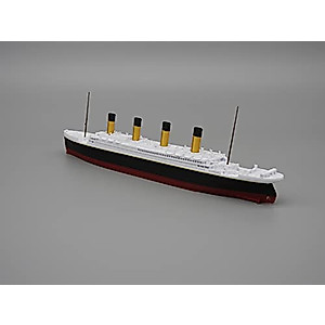 RMS Titanic Model 1 Foot in Length w/Floating Iceberg Model Included, White, 1 FT LONG