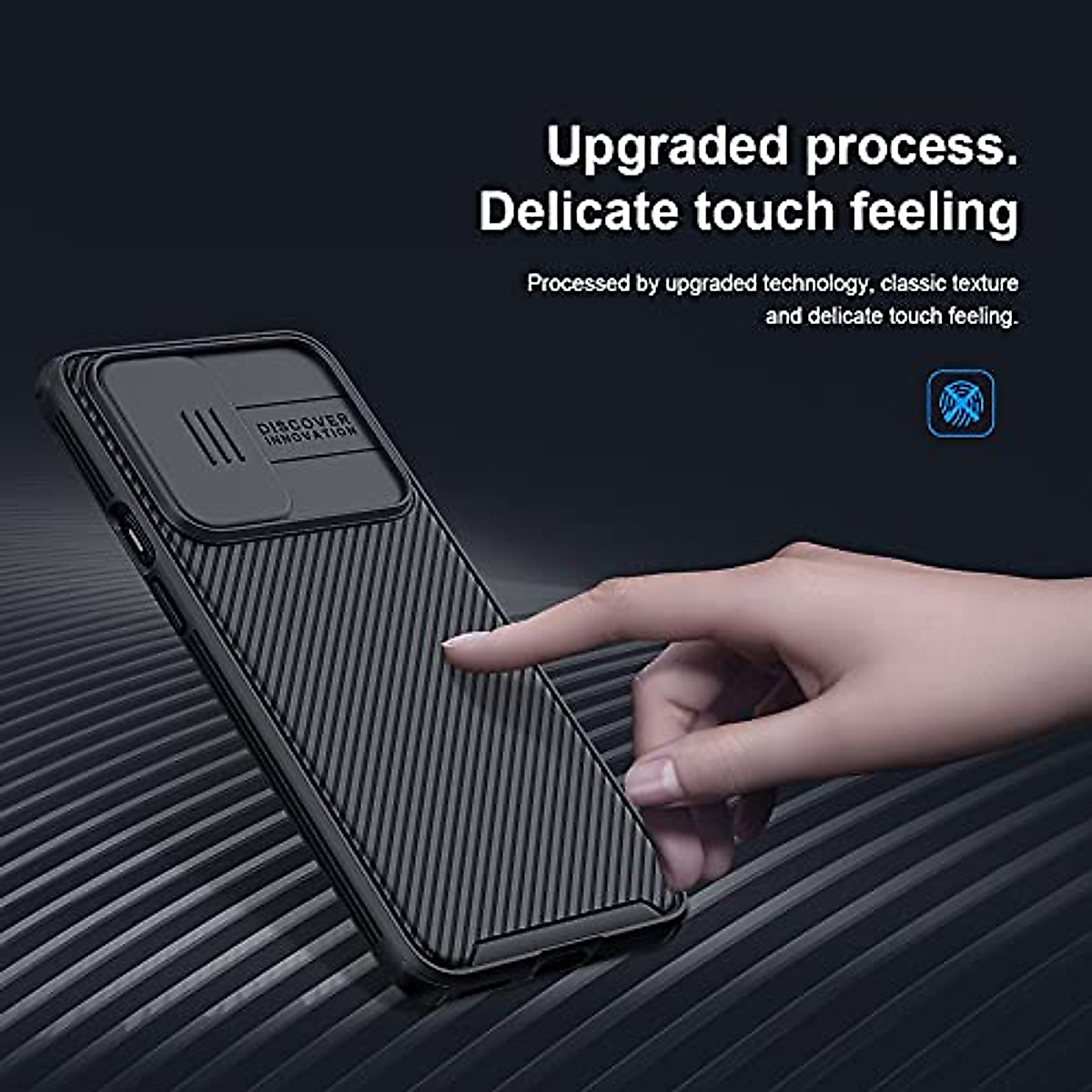 Mangix OnePlus 9 Case with Camera Cover,OnePlus 9 Slim Fit Thin Polycarbonate Protective Shockproof Cover with Slide Camera Cover, Upgraded Case for OnePlus 9 (Black)