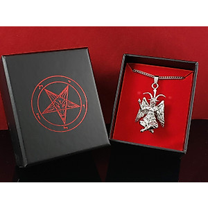 Church of Satan Baphomet Pendant Necklace 316L Stainless Eliphas Levi