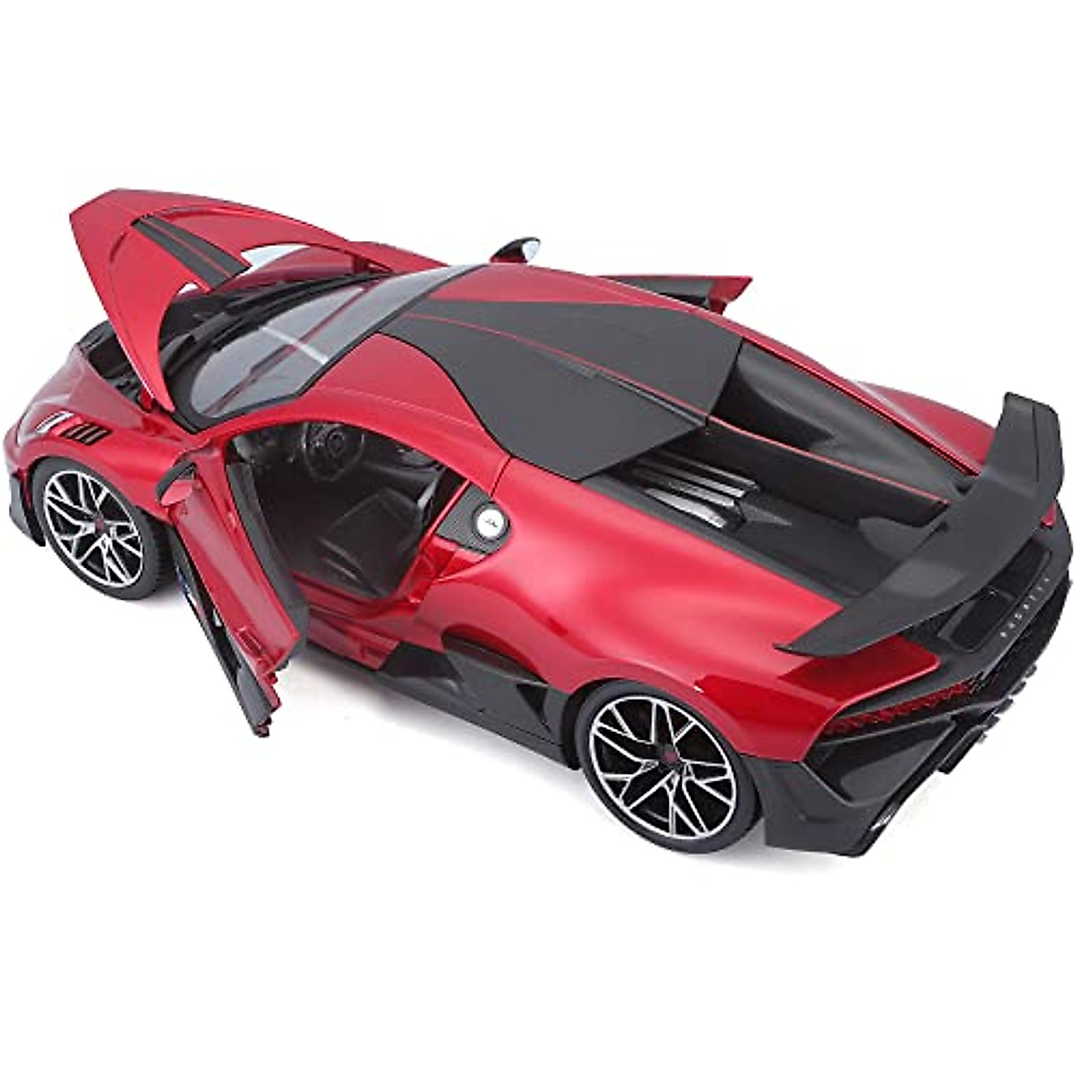 Bburago Bugatti Divo 1/18 Diecast Model Car 11045 Red, (18-11045MTRD)