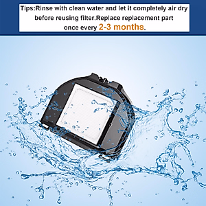 GuoYiAMA Replacement Parts Accessories Compatible with Shark AV2310AE/RV2310AE/RV2300S Matrix Robot Vacuum Cleaner, 2 Main Brush, 2 Sets HEPA & Filters, 6 Side Brushes,1 Main Brush Cover