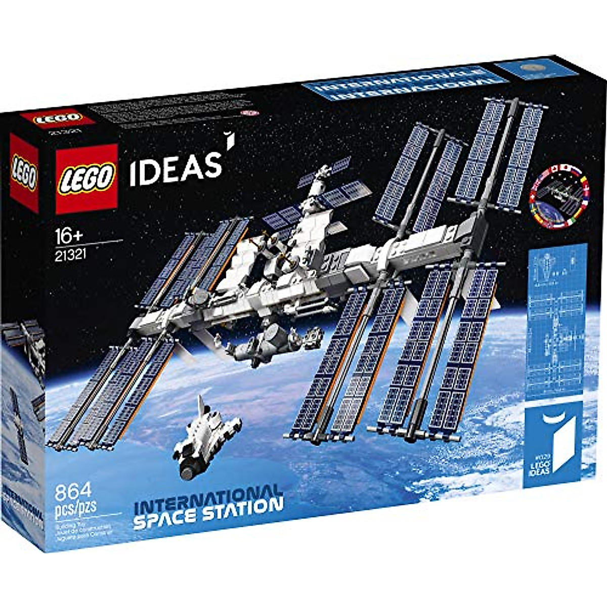 LEGO Ideas International Space Station 21321 Building Kit, Adult Set for Display, Makes a Great Birthday Present (864 Pieces)