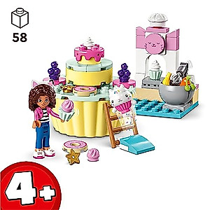 LEGO Gabby's Dollhouse Bakey with Cakey Fun 10785 Building Toy Set for Fans of The DreamWorks Animation Series, Pretend Play Kitchen, Oven and Giant Cupcake to Decorate, Gift for 4+ Year Olds