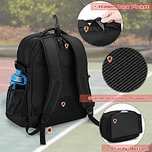 DSLEAF Basketball Bag, Soccer Backpack with Ball Compartment & Shoe Compartment for Basketball, Soccer, Volleyball Sports