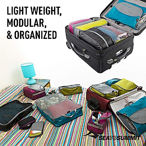 Sea to Summit TravellingLight Clear Zip Pouch with Travel Bottles, TSA Approved Toiletry Kit