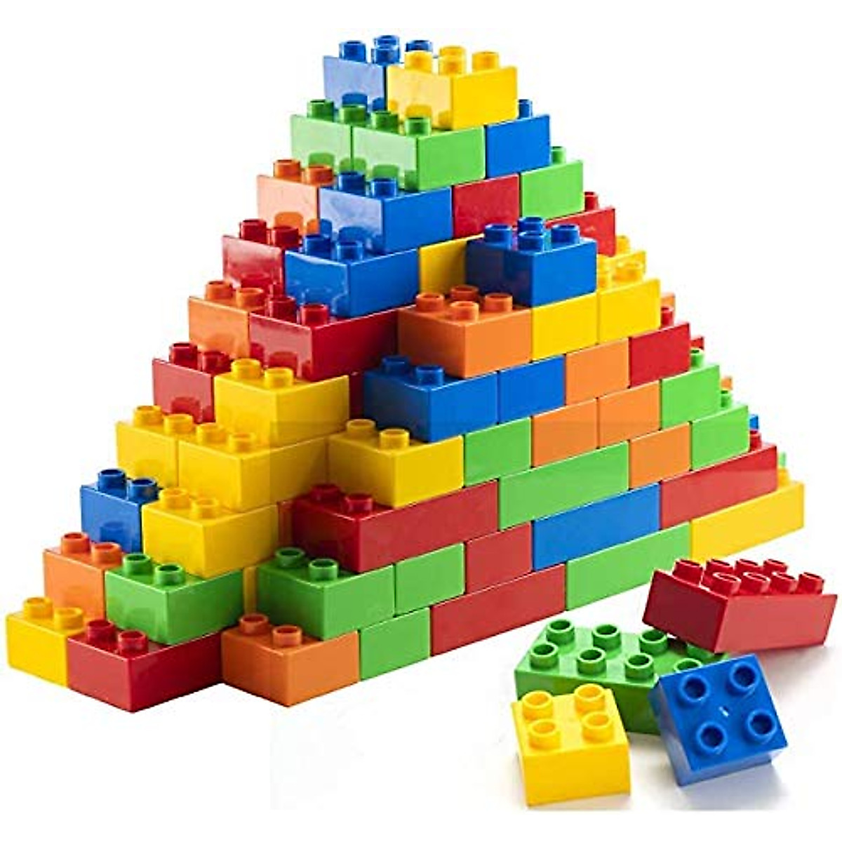PREXTEX 25 Piece Classic Big Building Bricks Large Toy Blocks - Toddler STEM Toys Bricks Set | Beginner Pack or Bricks Refill Set for All Ages | Building Blocks for Toddlers 1-3 3-5