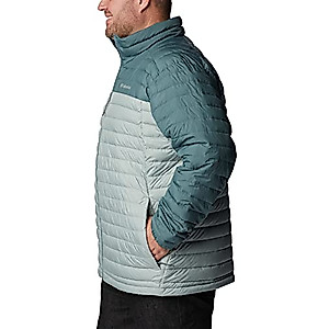 Columbia Men's Silver Falls Jacket, Niagara/Metal, Large