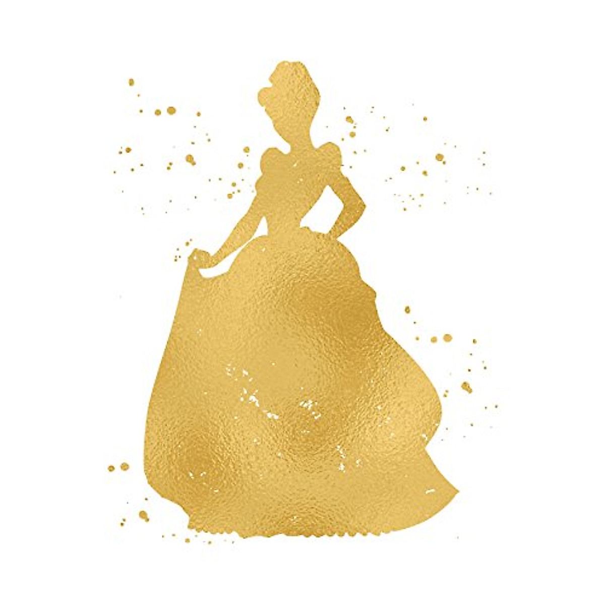 Simply Remarkable Cinderella, Princess and Disney Inspired - Pack of 4 Gold Poster Prints Photo Quality - Made in USA - Frame not Included (8x10, Cinderella 4 Pack - Gold)