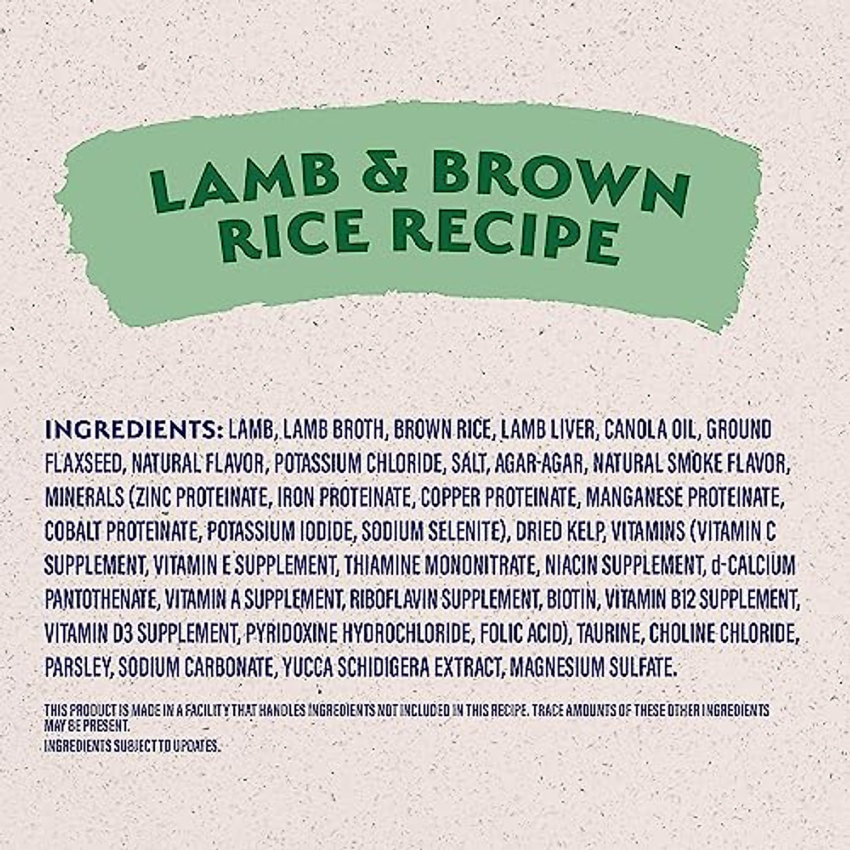 Natural Balance Limited Ingredient Adult Wet Canned Dog Food with Healthy Grains, Lamb & Brown Rice Recipe, 13 Ounce (Pack of 12)