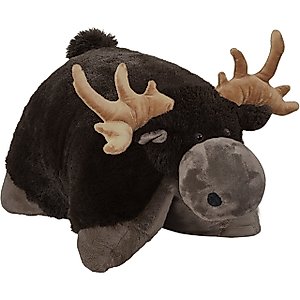 Pillow Pets Wild Moose Stuffed Animal Plush Toy 18 Inches, Brown, Large