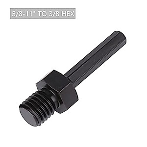 Vearter Arbor Connection Adapt, 5/8''-11 Thread to 3/8'' Hex Suitable for Diamond Core Bits Hole Saw Fitted On Electric Drill