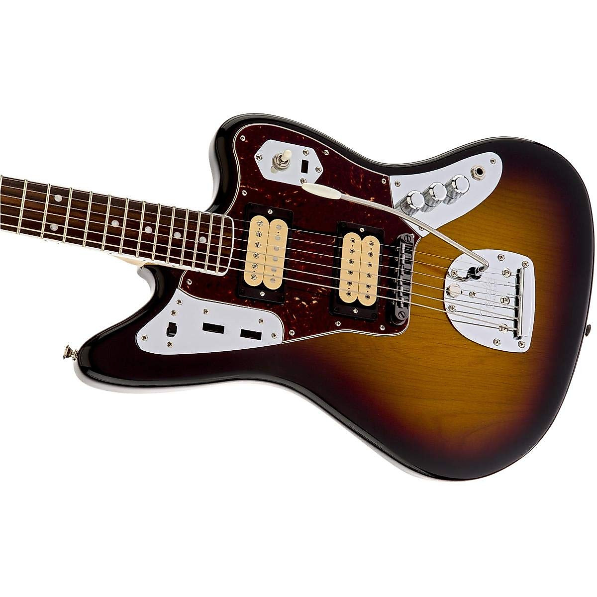 Fender Kurt Cobain Jaguar Electric Guitar, with 2-Year Warranty, 3-Color Sunburst, Rosewood Fingerboard