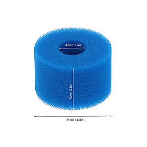 Zerodis Pool Filter Sponge Cartridge Reusable Washable Filter Sponge Cleaner for Swimming Pool Supplies Replacement Filter Pump Cartridge